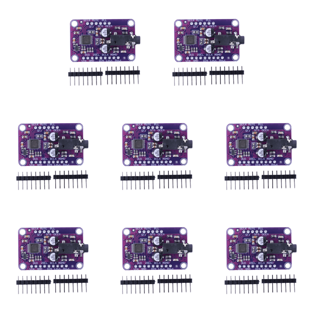 CJMCU-1334 UDA1334A DAC Placa módulo decodificador audio estéreo 3.3 ...
