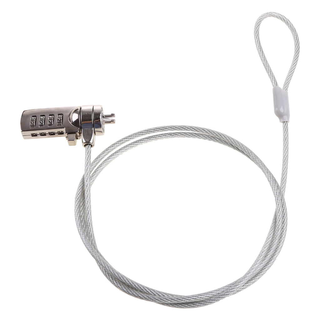 4 Digit Password Lock Combination Security Lock Cable Chain Laptop Anti ...