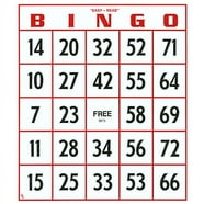 Low Vision Bingo Cards -10 cards - Walmart.com
