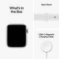 Apple Watch SE (2nd Gen) GPS 40mm Silver Aluminum Case with White Sport ...