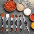 NTGFU Double Sided Stackable Copper Magnetic Measuring Spoons Set with ...