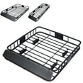 Universal Roof Rack Cargo Carrier Basket Rooftop Luggage Holder Carrier ...