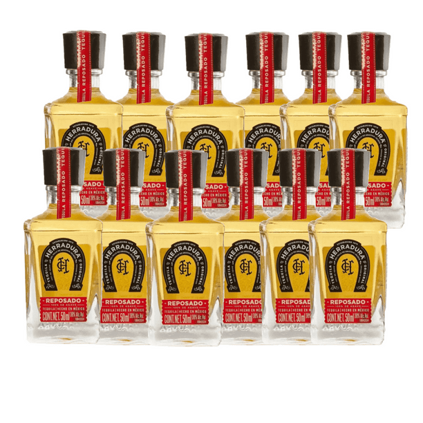 Pack de 12 Piezas de Mini Tequila Herradura Reposado 50 Ml | Walmart en ...