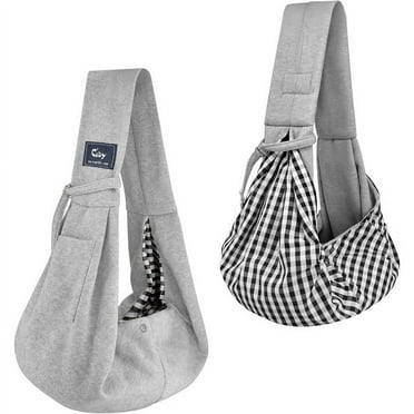 LNKOO Dog and Cat Sling Carrier – Hands Free Reversible Pet Papoose Bag ...