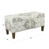 HomePop Large Decorative Storage Bench, Multiple Colors - Walmart.com