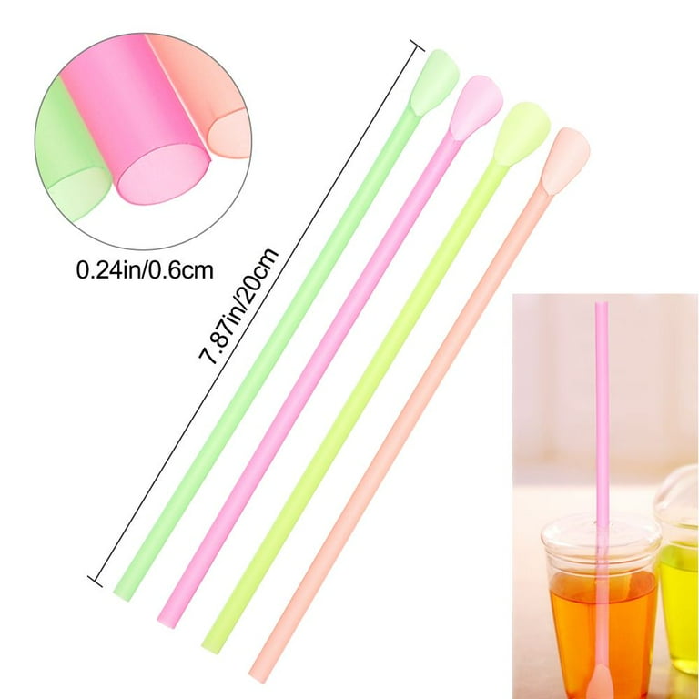 Spoon Straws Pink