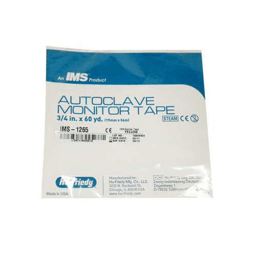 Hu-Friedy IMS-1265 IMS Autoclave Monitor Tape Yellow Color Coded 60 ...
