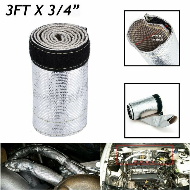 3 Ft Insulation Sleeve Metallic Heat Shield Sleeve Wire Hose Protect ...
