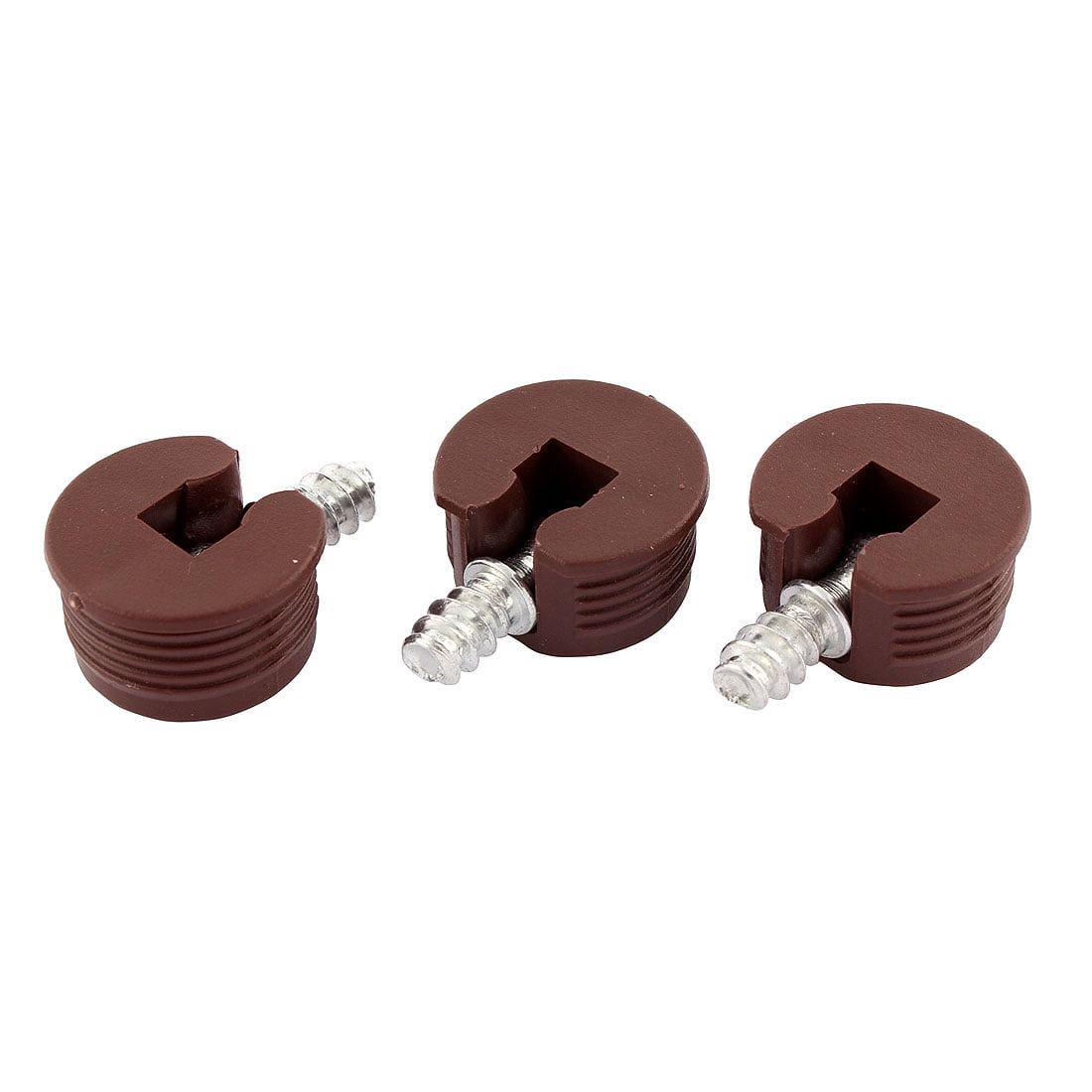 Metal Two-in-One Screw in Shelf Support Pin Supporter Brown 3Pcs ...