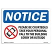 OSHA Notice Sign - Please Be Courteous Take Your Sign With Symbol ...