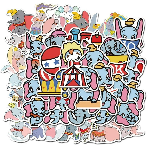 Dumbo Stickers| 50 PCS | Vinyl Waterproof Stickers for Laptop,Bumper ...