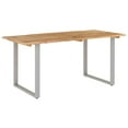 vidaXL Dining Table Kitchen Table Dining Room Dinner Table Solid Acacia ...