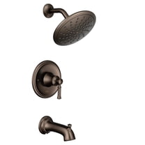 Moen Dartmoor Oil Rubbed Bronze Tub Shower Faucet System With