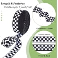 1Bag 5 Yards Polyester Elastic Band Wide Webbing Cord Flat with Tartan ...