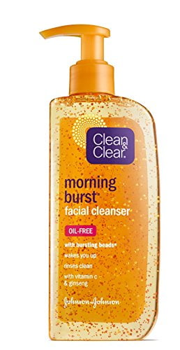 Clean & Clear Morning Burst Facial Cleanser with Bursting Beads, 8 ...