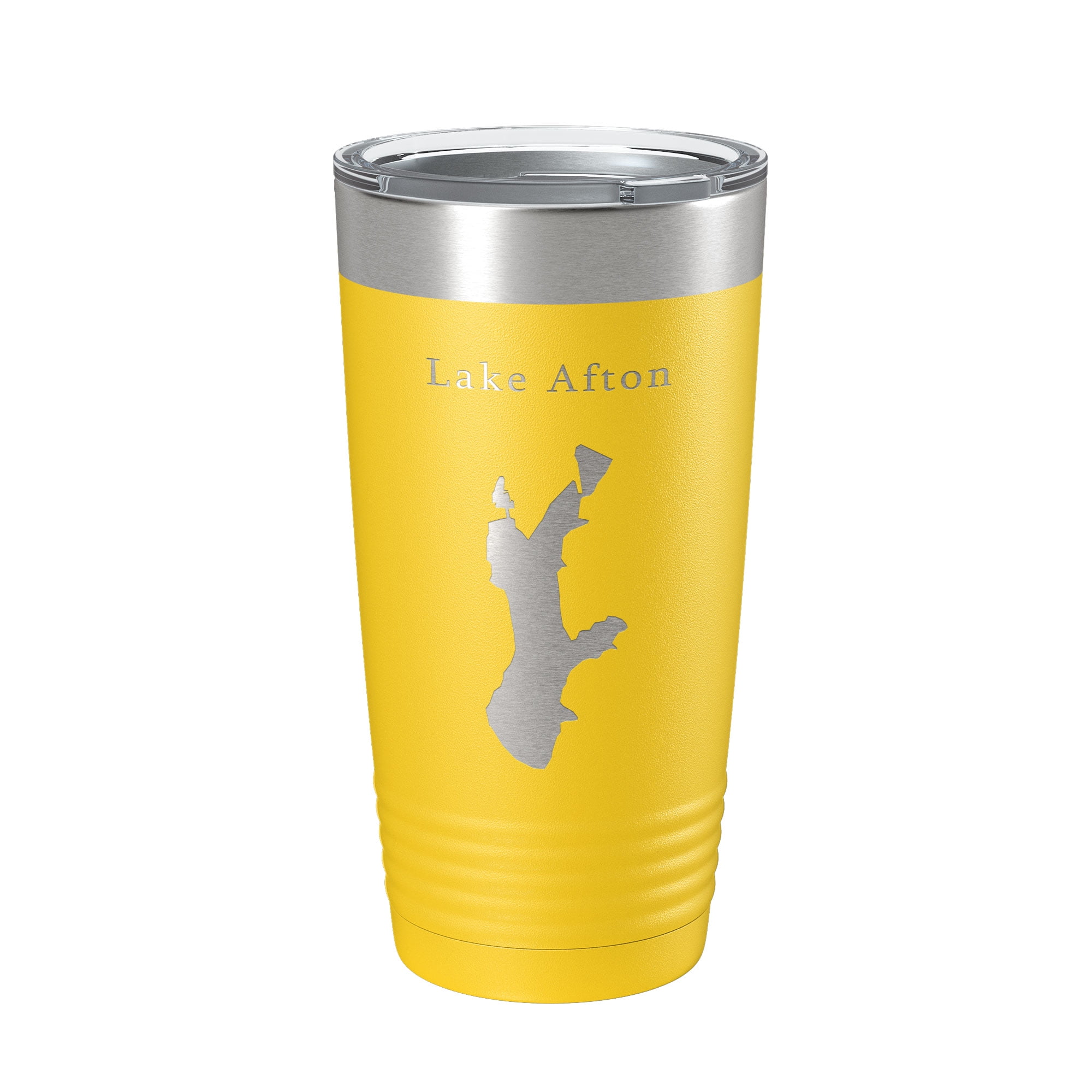 Lake Afton Map Tumbler Travel Mug Insulated Laser Engraved Coffee Cup ...