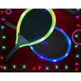 Lixmnse Luminous Badminton Rackets for Kids, Colorful LED Lights for ...