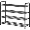 FANHAO Vertical Display 4-Tier Stainless Steel Shoe Rack, Stores Up To ...