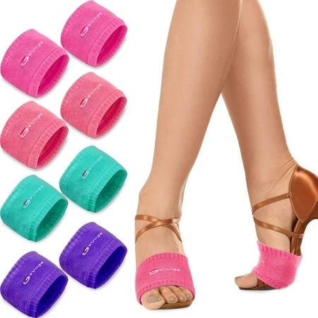 JOYWEIShoe Socks 4 Pairs The Dance Socks for Smooth Floors Dance Shoe ...