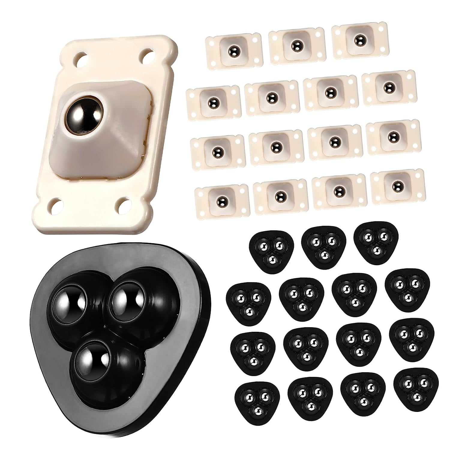 32 Pcs Swivel Self-Adhesive Casters Mini Cabinet Mini Trash Cans Mini ...