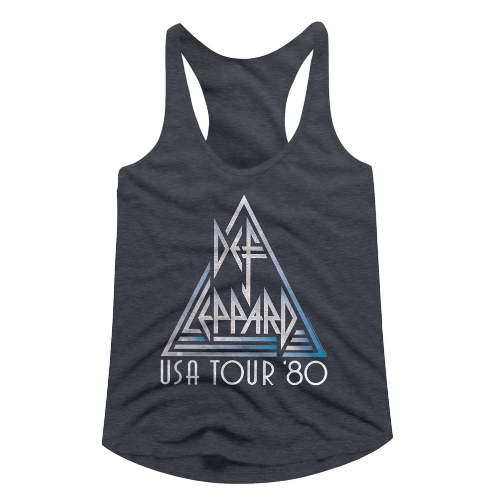 Def Leppard 1977 Heavy Hair Metal Band Rock and Roll 1980 USA Tour Tank ...