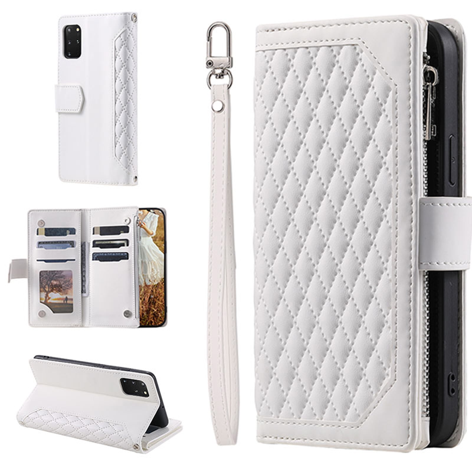 for Samsung S20 Plus Wallet Cover, Magnetic Premium Crossbody Wallet ...