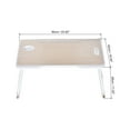 Unique Bargains Foldable Laptop Bed Desk with Tablet Slot Cup Holder ...
