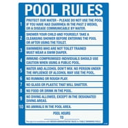 Poolmaster "Our Pool Rules" Animation with Kids Sign for Residential or ...