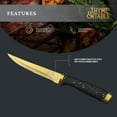 Thyme & Table 6-Piece Steak Knife Set with Stainless Steel Gold Blades ...