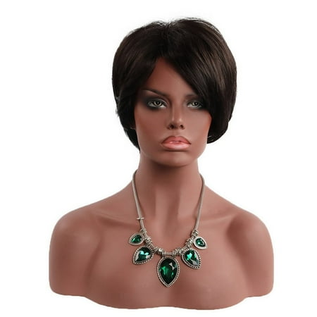 Bean_Natural Lifelike Wig Hair High Temperature Fiber Wigs Synthetic ...