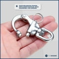 Five Oceans 2 3/4" Swivel Eye Snap Shackle Quick Release Bail Rigging ...