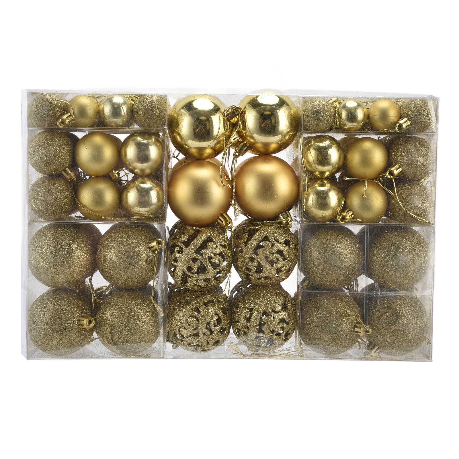 Click here for Jianing 100pcs Red & Gold Christmas Ball Ornaments... prices