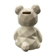Ceramic Teddy Bear Bank - White - Walmart.com