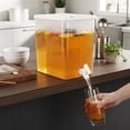 2 Pack 2.5 Gallon Drink Dispenser for Fridge with Spigot Water ...