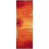 SAFAVIEH Soho Fiesta Celebration Wool Area Rug, Rust/Multi, 7'6" x 9'6 ...