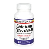 Calcium Citrate Plus Vitamin D Tablets By Windmill - 60 Ea, 3 Pack ...