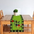 Grinch Green and Black Buffalo Plaid Christmas Table Runner Merry ...