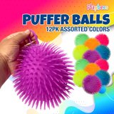 Playbees Soft Spiky Puffer Balls - 12-Pack - 5.5 Inch Sensory Stress ...