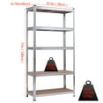 Costway 2 PC 71'' Heavy Duty Utility Organizer, Steel Metal Garage Rack ...