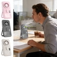 Snmubt Black Mini Spray Fan, Handheld Thin Desktop Fan with Mist ...