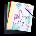 Yammee 6 Color L Shaped Folder A 4 Plastic Folder Paper Clip Folder for ...