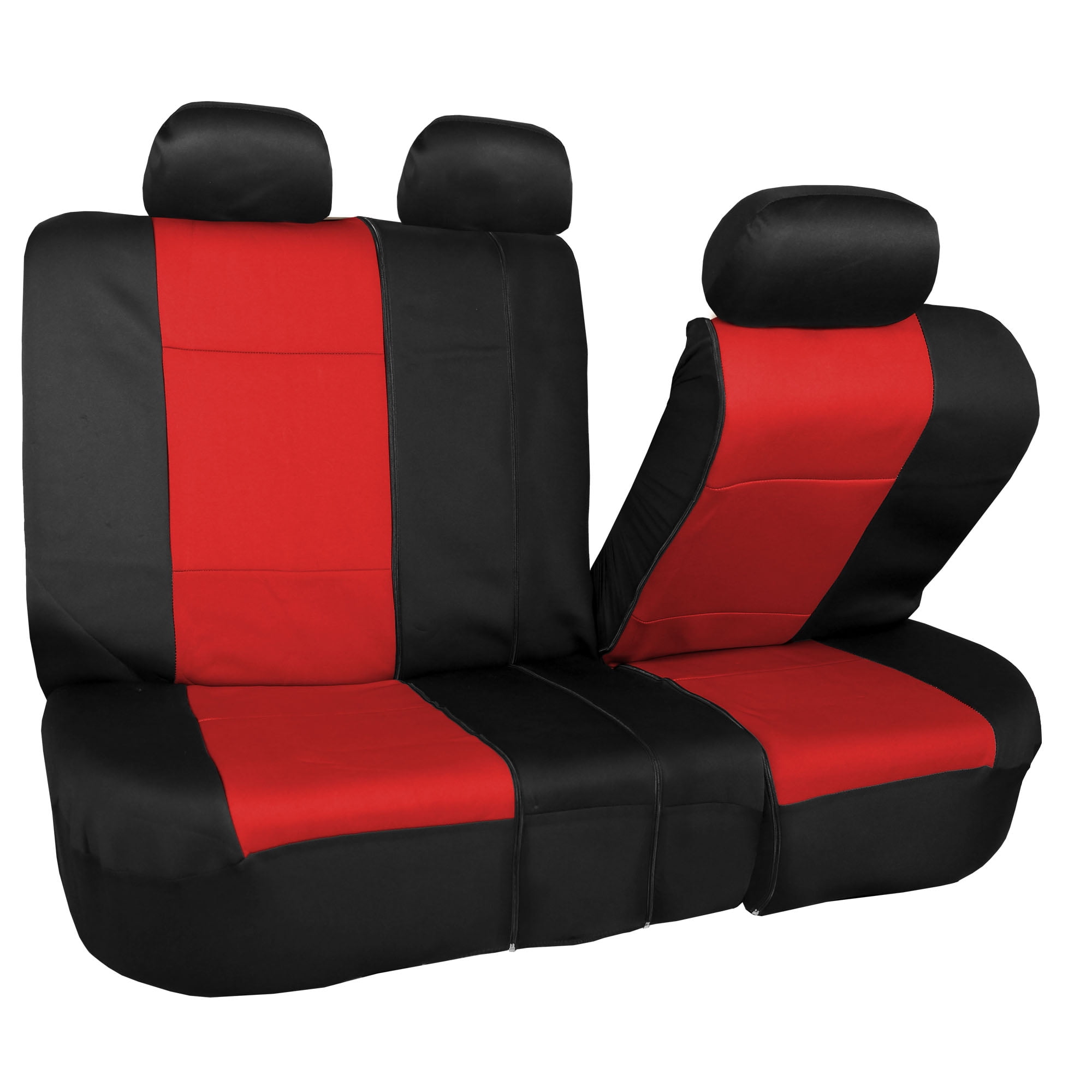 FH Group Neoprene Car Seat Cover Universal Fit Red Full Set Seat Covers with Air Freshener Walmart