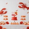 Crayfish Birthday Cake Topper Pinch Me I'm One Crawfish Lobster 1st ...