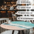 ARTSLION Elastic Tablecloth For Round Tables, Waterproof Tablecover For ...