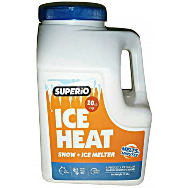 Superio Calcium Chloride Snow and Ice Melter, Melts in Minutes 10 LB ...