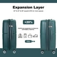 3 Piece Luggage Set Expandable Suitcases Set with Spinner Wheels & TSA ...