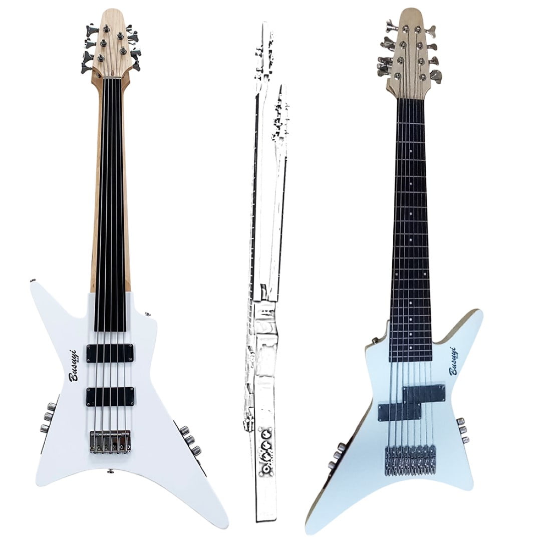 8 String bass/ 5 string Fretless Bass Busuyi Guitar - Walmart.com