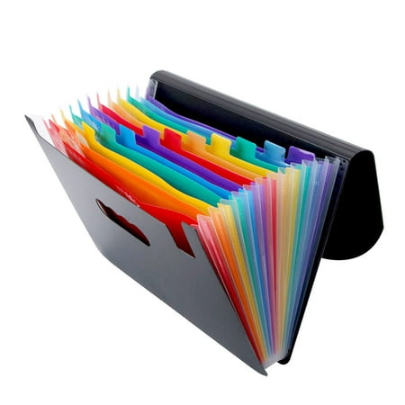 Portable File Folder 12 Layer Multi-function Folder Document File ...