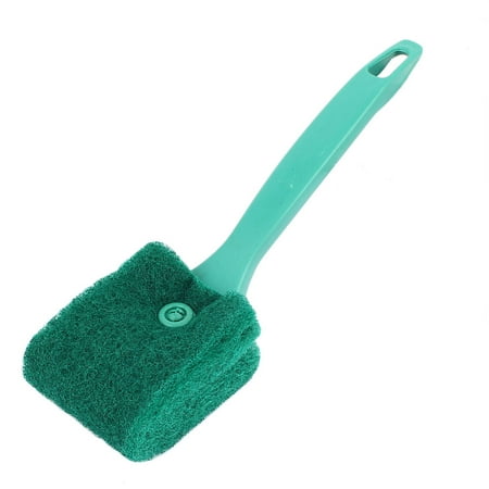 Green Plastic Grip Fish Tank Algae Glass Sponge Clean Brush Scrubber ...