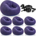 6 Inflatable Bean Bag Chairs for Adults with Electric Air Pump Blow up ...